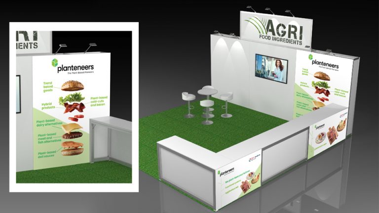 Exhibition Booth Backdrop Design - Dezain Studio